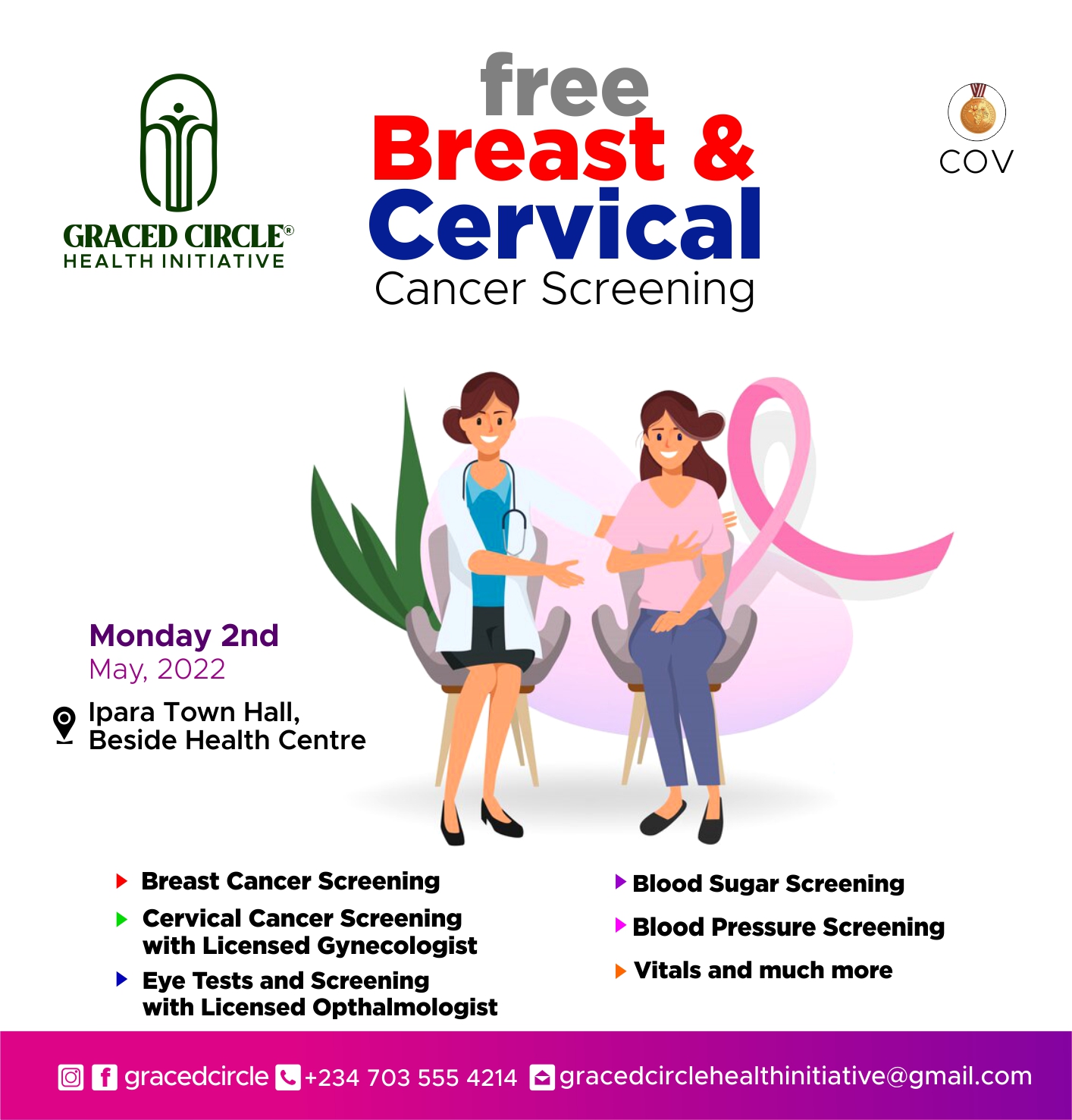 Cervical and Breast Cancer Medical Outreach – Graced Circle